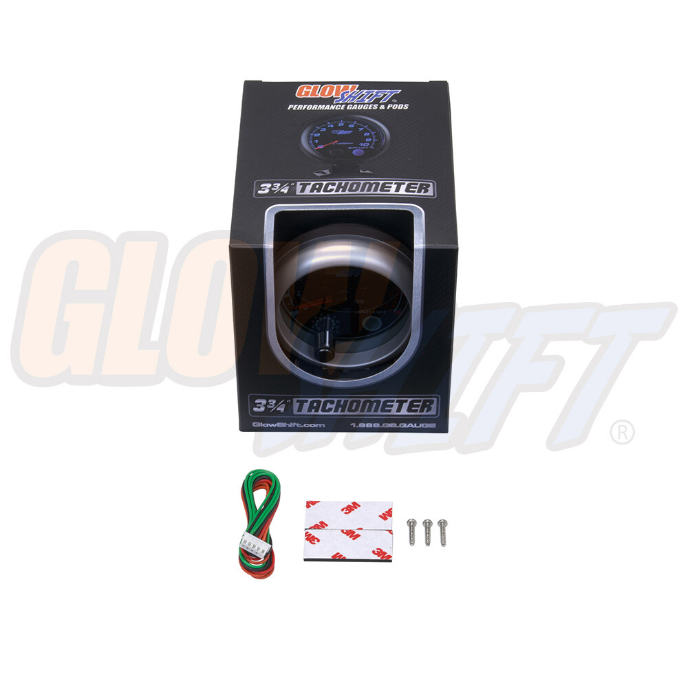 95mm TINTED GLOWSHIFT LED ON DASHBOARD TACHOMETER TACH RPM GAUGE w ...