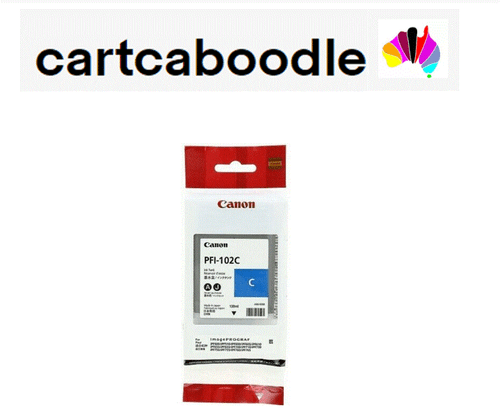 ORIGINAL GENUINE Canon PFI-102C Exp 2021 CYAN Ink - iPF500 iPF600 ...