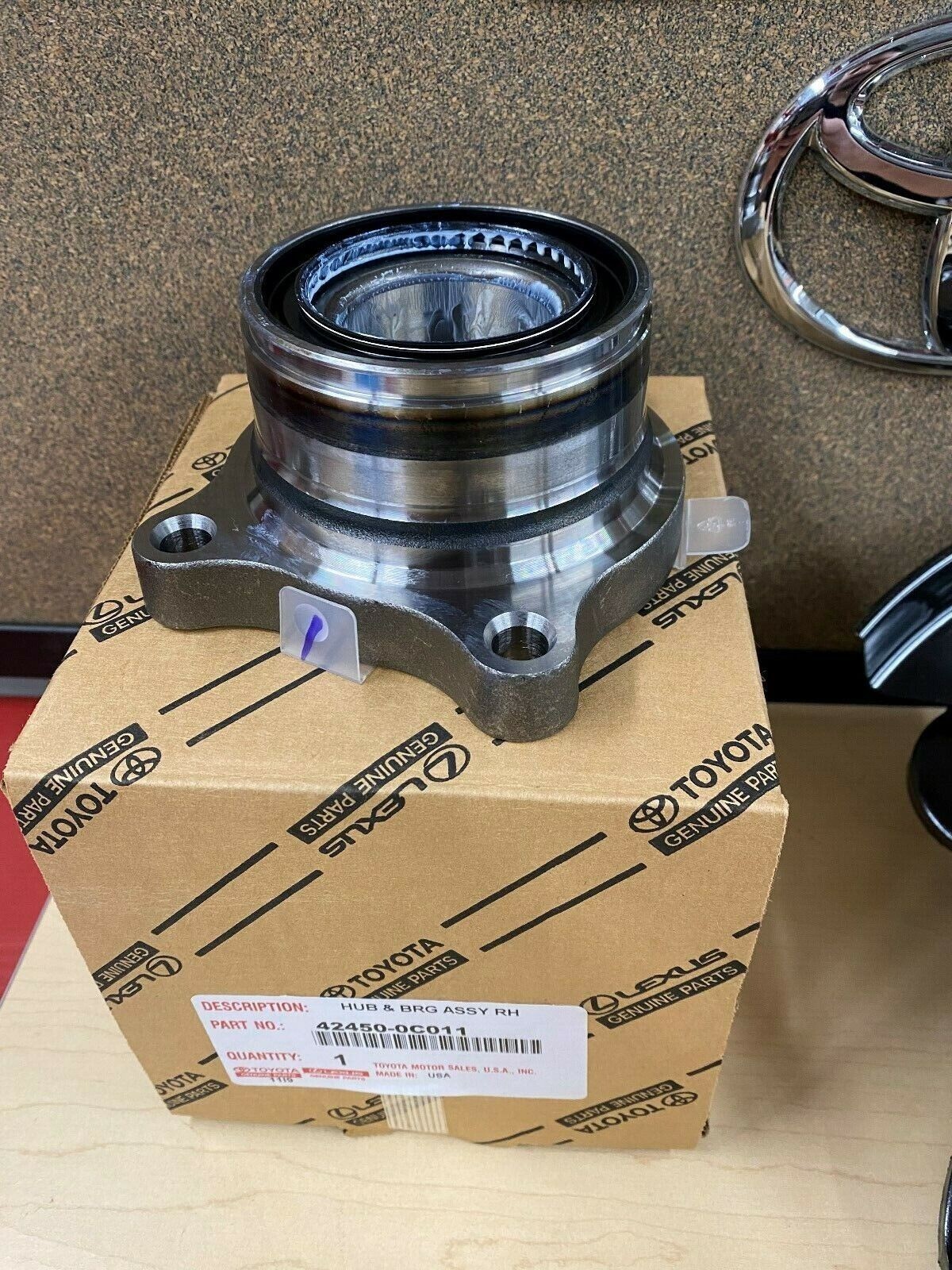 2007-2014 TOYOTA TUNDRA LEFT & RIGHT REAR AXLE BEARING & BACKING PLATE ...