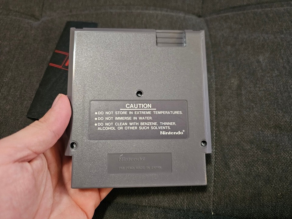 Super Mario Brothers Bros authentic 3 screw NES Nintendo W/NINTENDO ...