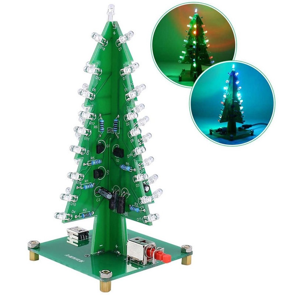 5X(DIY Christmas Tree LED Kit - Flashing Lights Circuit Kit for ...