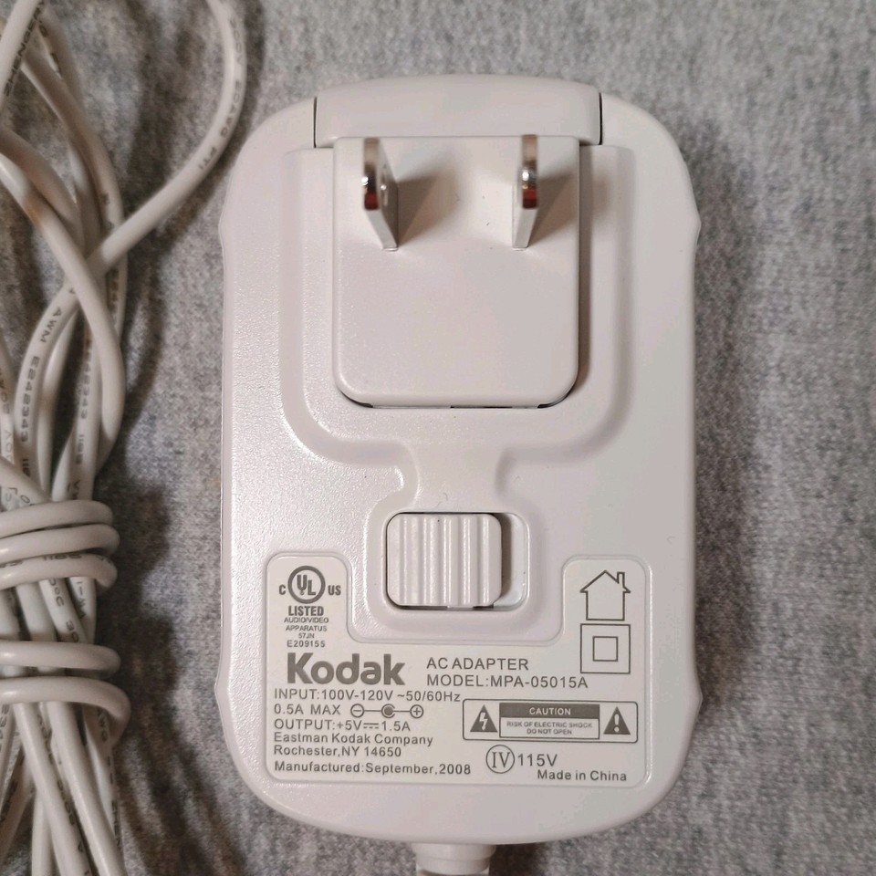 Kodak 5V 1.5A 7.5W AC Adapter MPA-05015A for Easyshare Picture Frame | eBay