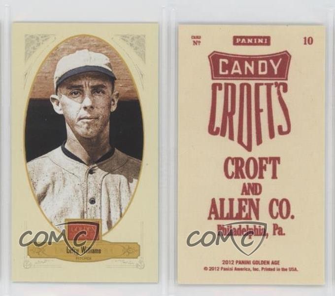 2012 Panini Golden Age Candy Croft's Mini Red Back Lefty Williams #10 ...