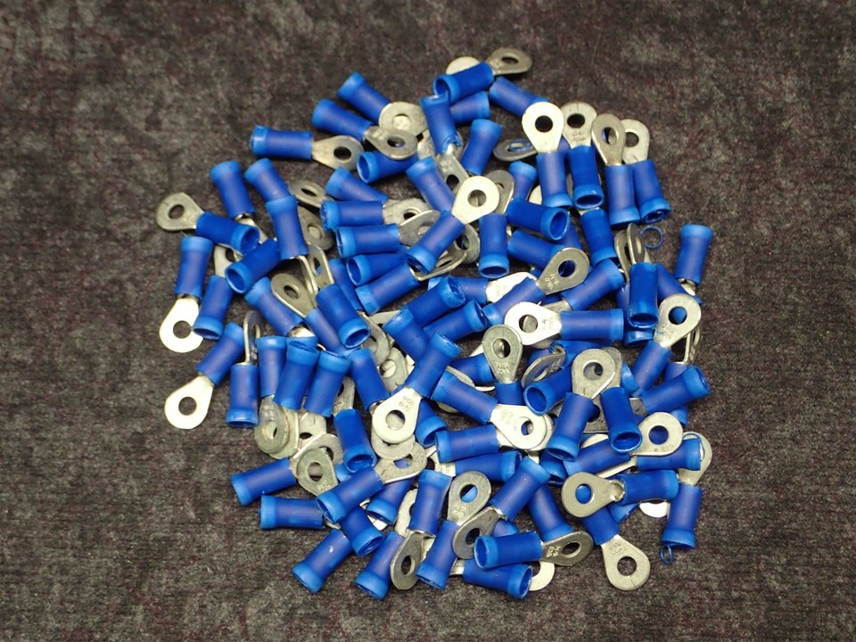 Klein / Vaco C61306 Insulated Snap Terminals 16-14 AWG #6, QTY 100 ...