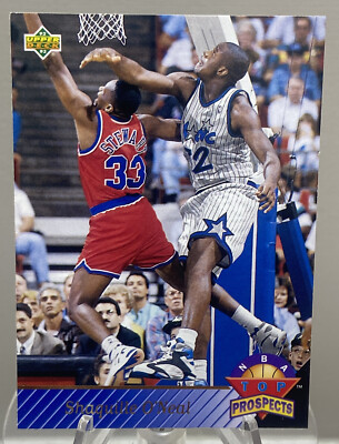 1992-93 Upper Deck #474 Shaquille O'Neal Top Prospects Magic Rookie ...