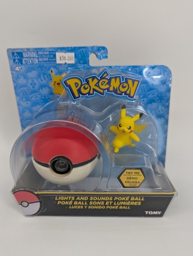 Tomy Pokemon Pikachu Action Figure & Lights & Sounds Poke Ball - 2015 ...