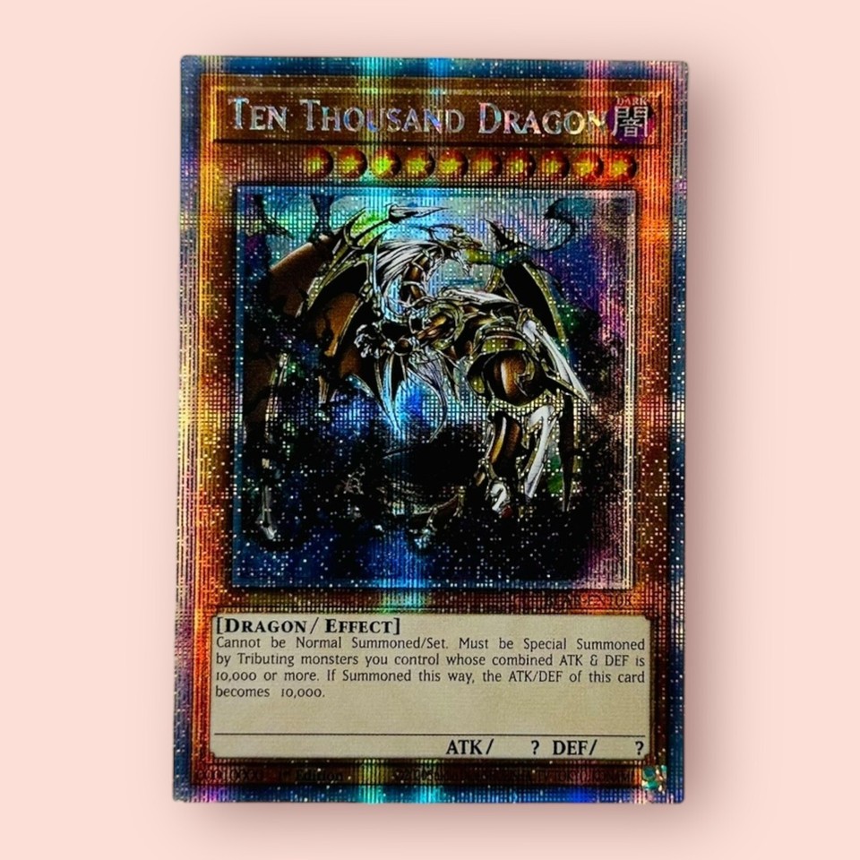 Yu-Gi-Oh! Ten Thousand Dragon BLAR 10000 SECRET Rare ACG Art Card ...