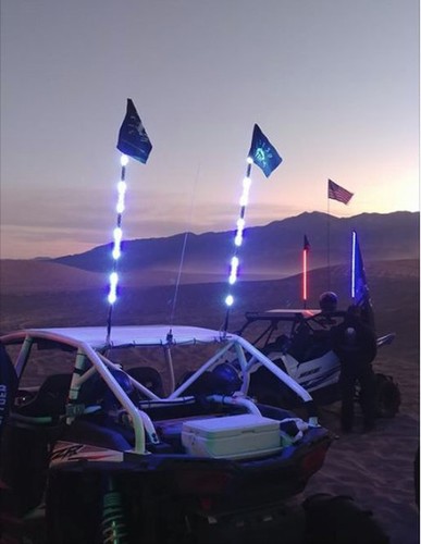 5150 Whips 2X 187 3FT LED Whip Light W/ Bluetooth Control RGB Flag Pair UTV/ATV | eBay