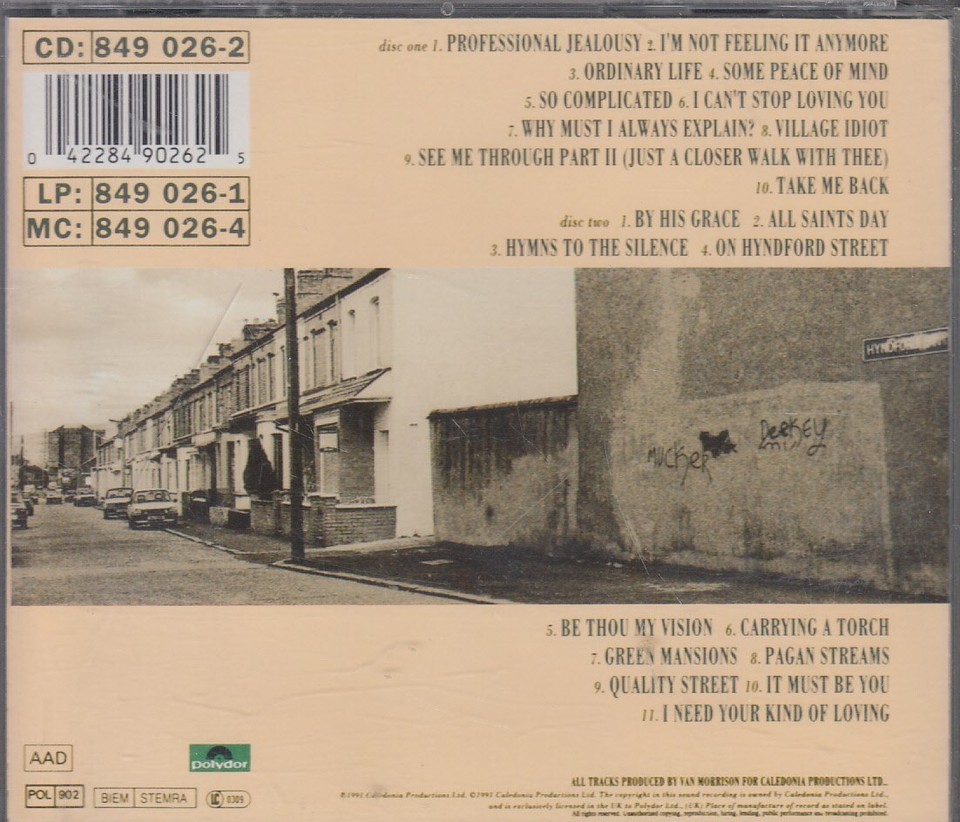 VAN MORRISON "Hymns To The Silence" 2CD-Album (Fat Box) | eBay