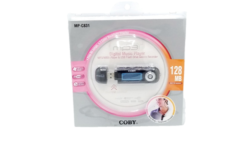 Coby MP-C831 128MB Digital Music Player MP3 USB Flash Drive Recorder ...