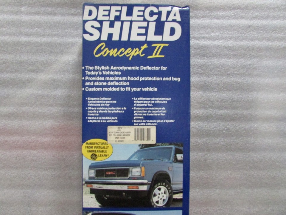 DEFLECTA-SHIELD CONCEPT II BUG & STONE DEFLECTOR, SMOKE, FOR: 1984 ...