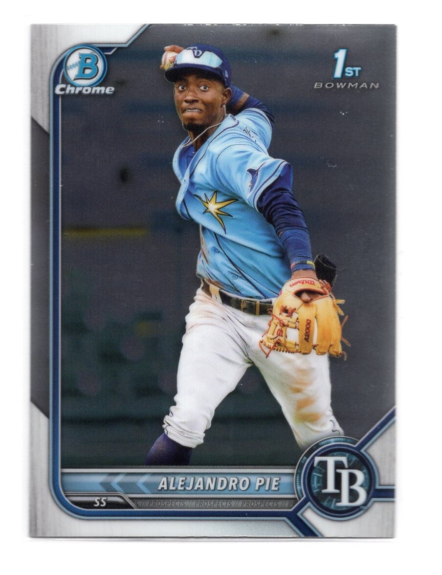 Baseball Card - 2022 Alejandro Pie BCP-99 - Tampa Bay Rays Bowman ...