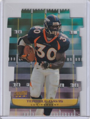 TERRELL DAVIS Broncos 1999 Topps Stadium Club 3X3 Luminescent Refractor ...