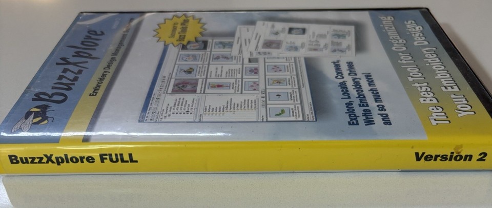 Buzz Xplore Embroidery Design Management Installation CD Software ...