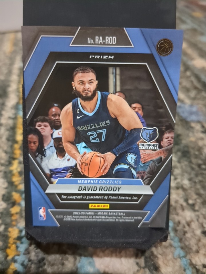 David Roddy Rookie Autograph 2022-23 Panini Mosaic Prizm RC #RA-ROD ...