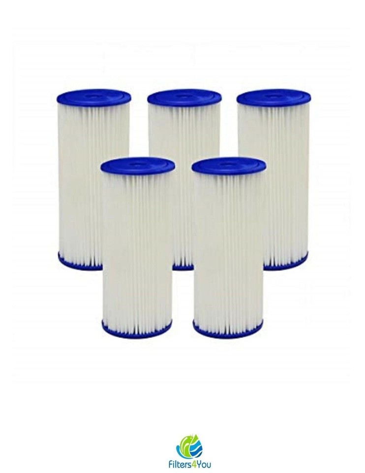 5 Pack R30-BB RS6 Compatible Whole House Sediment Pleated Water Filter ...