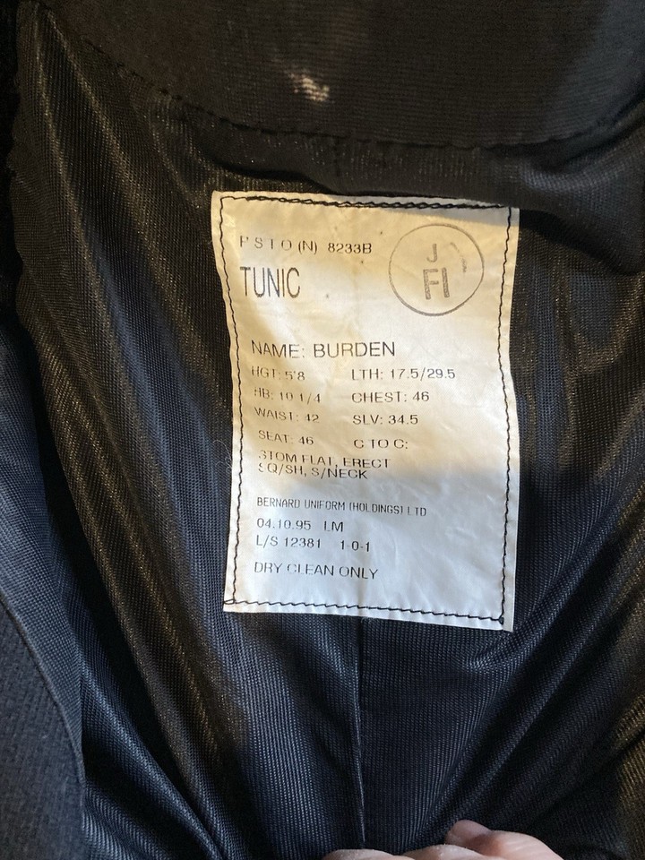 Royal Marine Number One Uniform Jacket and Trousers British Army Issue ...
