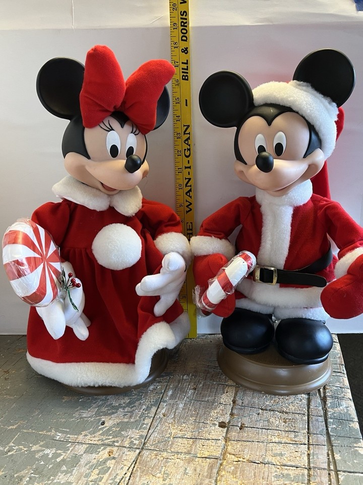 1996 Disney Unlimited Santa's Best Christmas Mickey Minnie Mouse ...