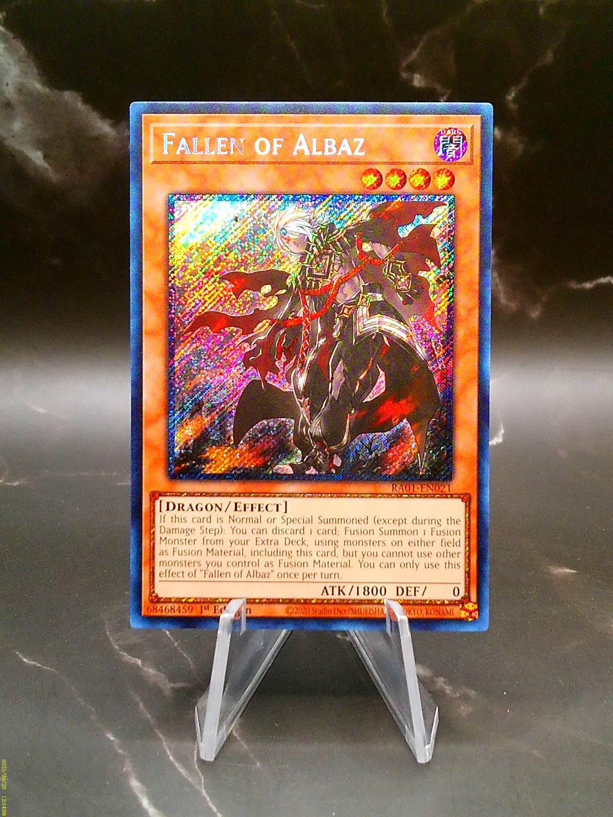 Fallen of Albaz Secret Rare 1st Edition RA01-EN021 2023 YuGiOh Card | eBay