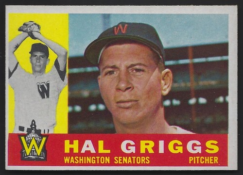 1960 Topps Hal Griggs /*- Washington Senators #244 | eBay