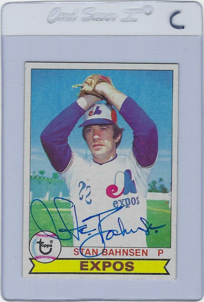 Stan Bahnsen Signed Auto 1979 Topps #468 Baseball Card Autograph C | eBay