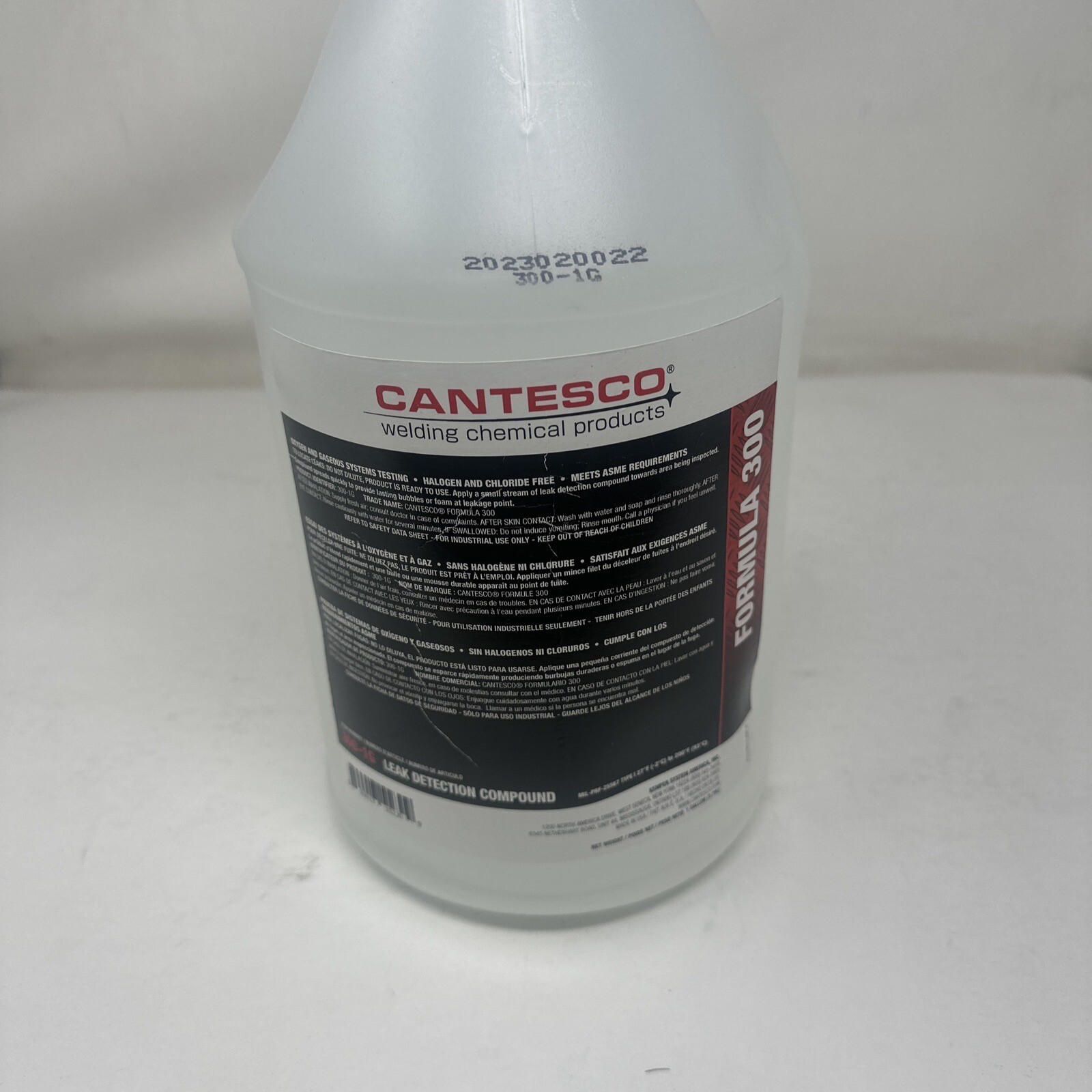 1 Gallon! SEALED Cantesco Welding Chem Formula 300-1G Leak-Detection ...