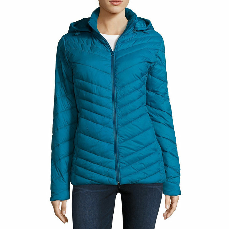 Women's Xersion Lightweight Hooded Puffer Jackets Colors/Sizes | eBay