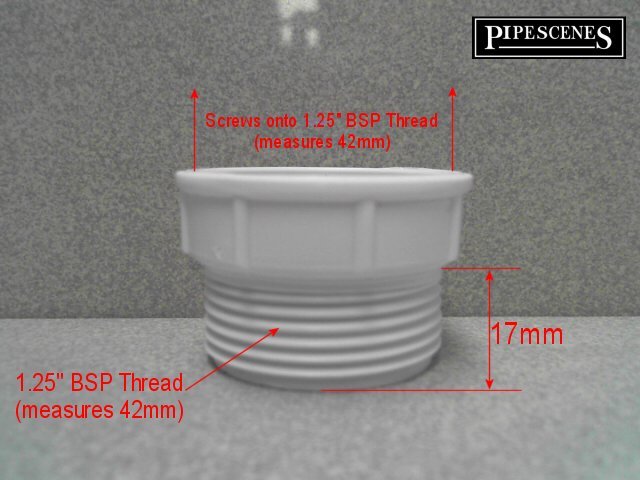 1.25" or 1 1/4" INCH Trap Waste Extension for Bathroom Basin Sink ...