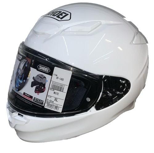 Shoei RF-1400 Helmet Gloss White Size XL New 4512048775322| eBay