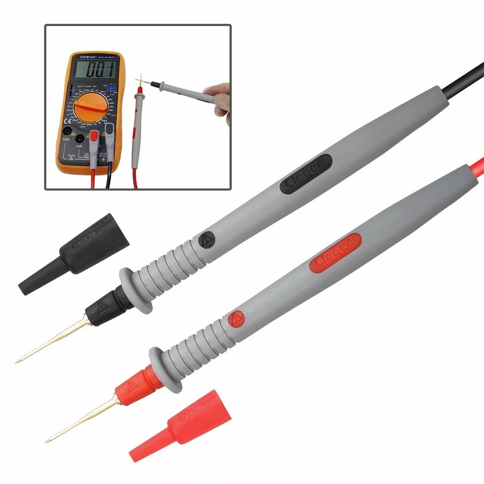 21 in 1 Multimeter Test Lead Kit Electrical Alligator Clip Test Probe ...