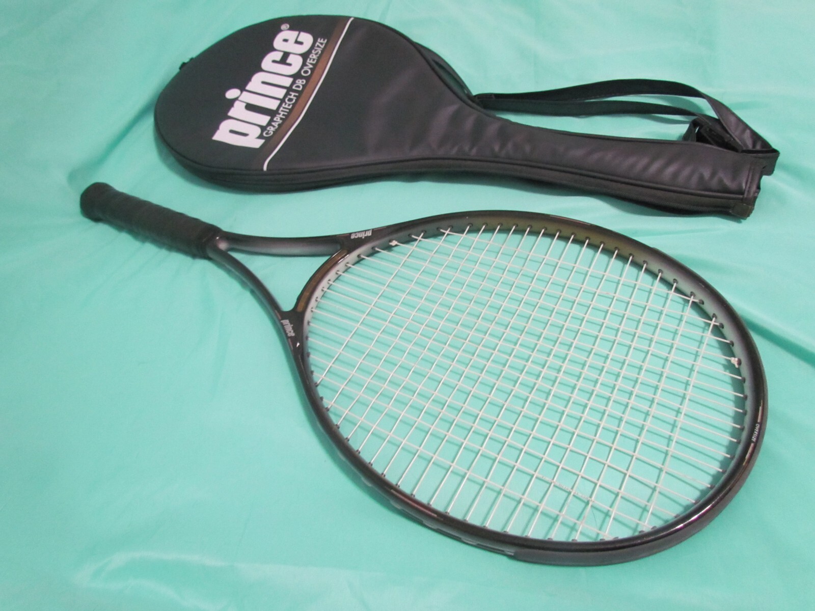 Prince Graphtech DB Oversize Tennis Racquet 4 1/4 (2) Grip with Cover ...