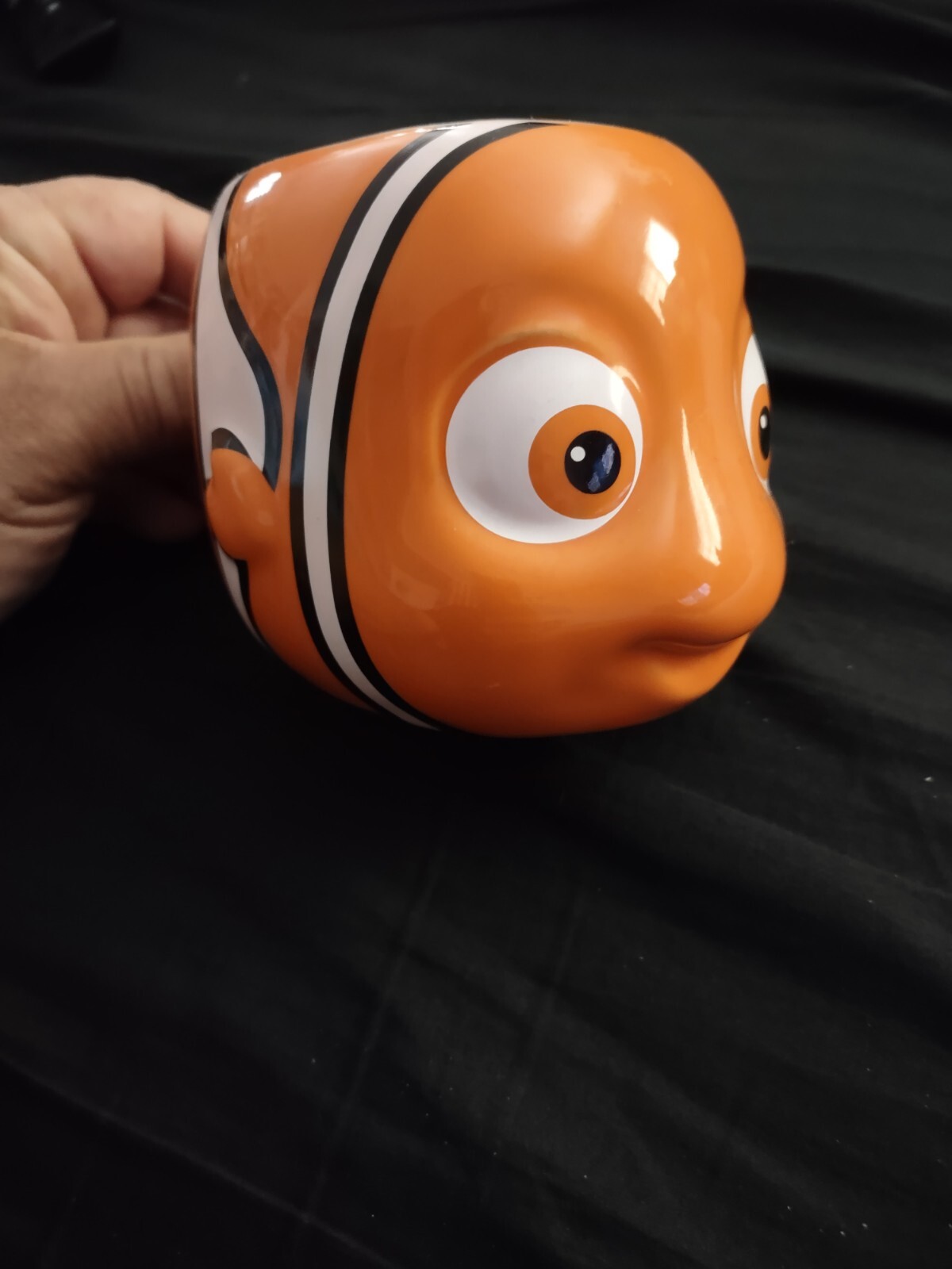 Disney Store Pixar Finding Nemo Coffee Mug Clown Fish Sculptured Orange ...