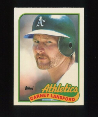 1989 TOPPS TIFFANY #47 CARNEY LANSFORD OAKLAND ATHLETICS | eBay