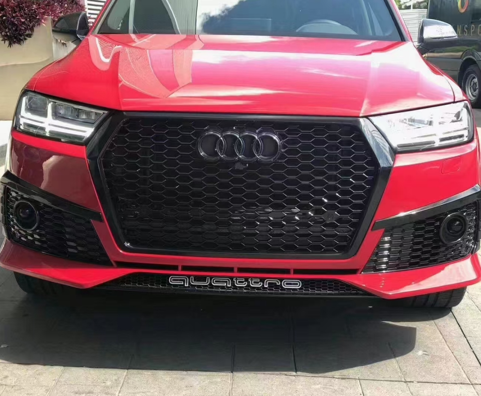 For 2016 -2019 Audi Q7 to SQ7 RSQ7 FRONT bumper Mesh Honeycomb Grill ...