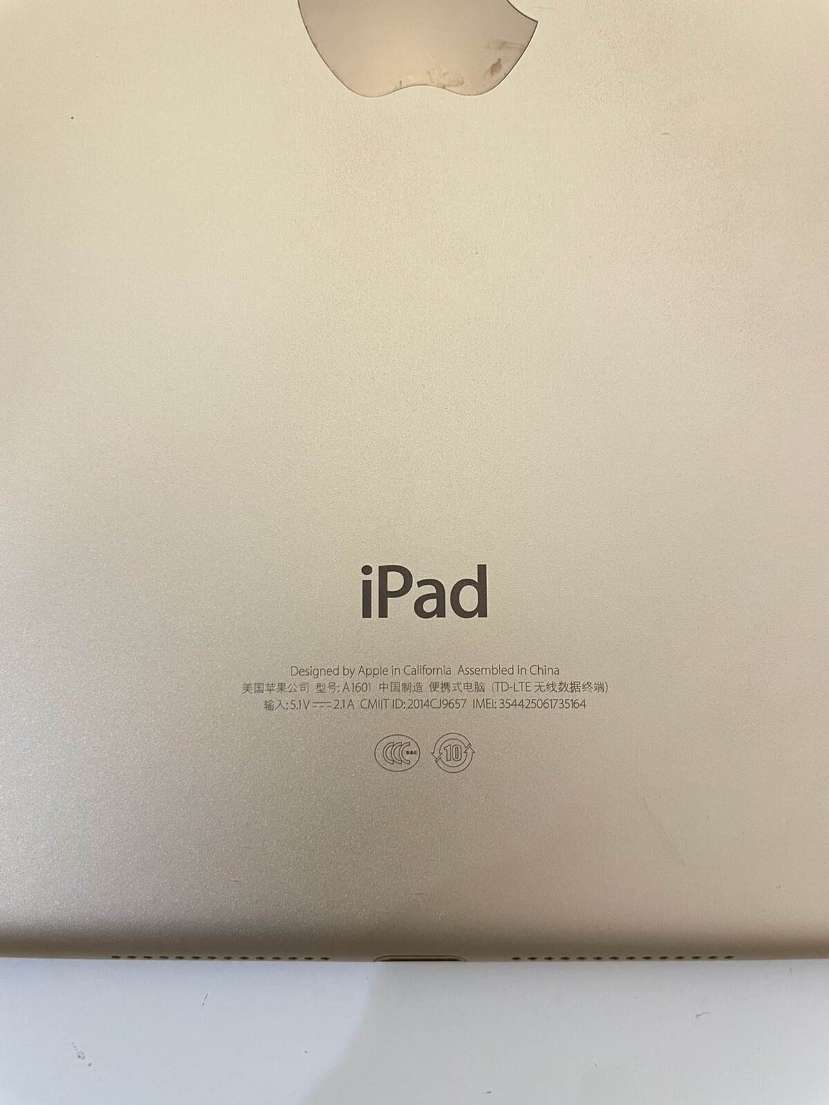 Apple iPad mini 3 16GB, Wi-Fi + Cellular (CDMA), 7.9in - Gold - No ...