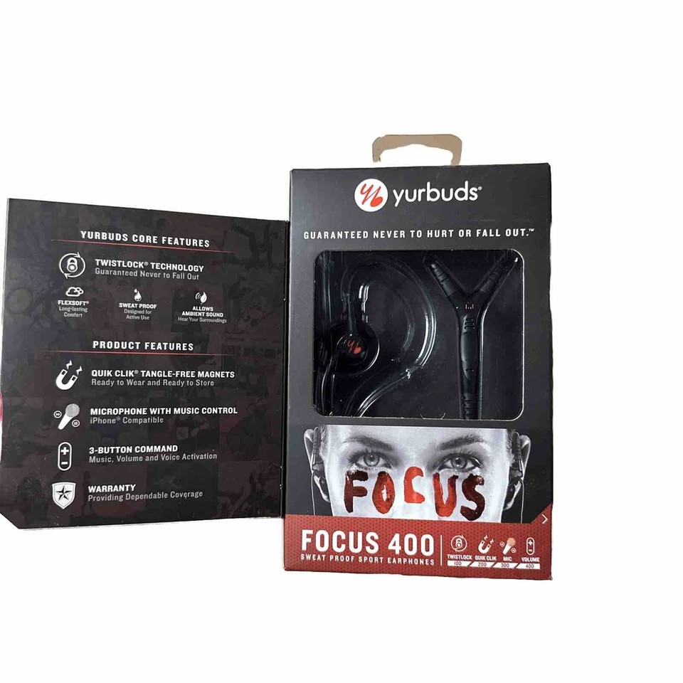yurbuds Focus 400 Ironman Series Sweat Proof Sport Earphone - READ ...