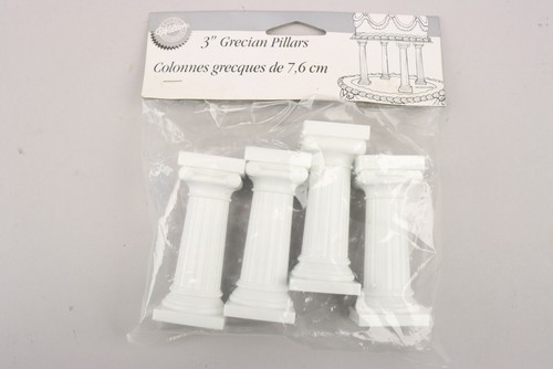 Lot of 4 NOS 4-Packs 1998 Wilton Grecian Wedding Cake Pillars Columns 3 ...