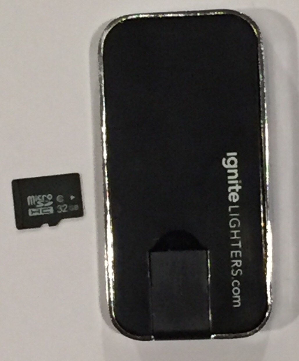 Ignite E-Data Rechargeable USB Lighter with Integrated Micro SD Card ...