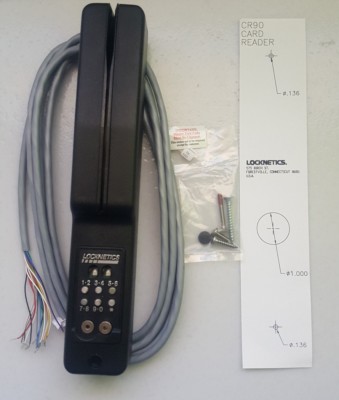 SCHLAGE, LOCKNETICS CR90 Card reader CR90xTK3 CR90xStainless Steel Butt ...