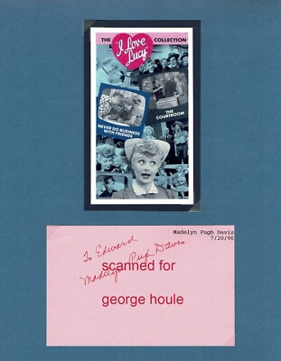 MADELYN PUGH DAVIS - SIGNED - WRITER - TV - I LOVE LUCY SCRIPTS ...