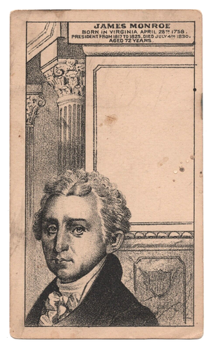 1880s James Monroe Card H602 USA Presidents American History Victorian ...