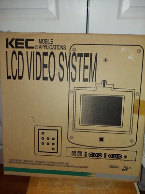 KEC Mobile Applications LCD Video Sytem LVS/1 NIB Car Van DVD Monitor ...