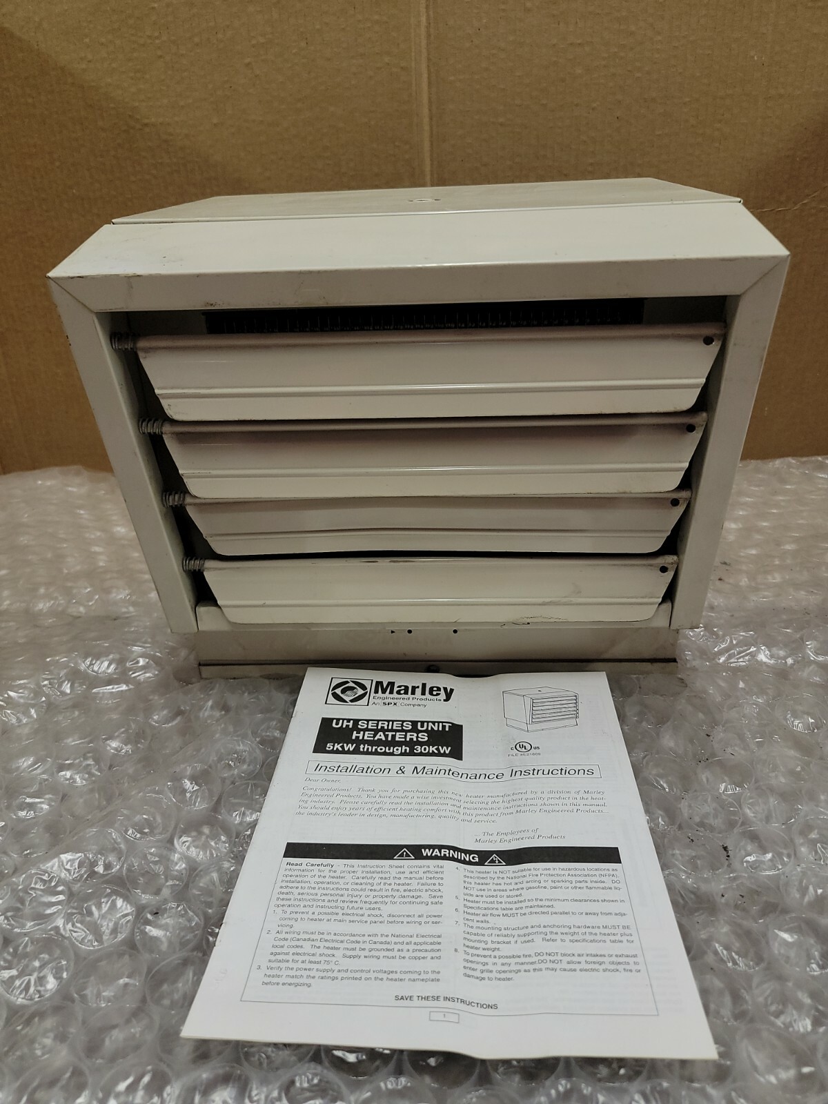 MARLEY UH SERIES UNIT HEATERS 5KW THROGH 30KW (U3) | eBay