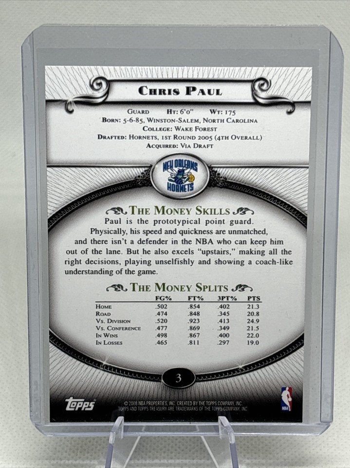 2008-09 Topps Treasury #3 Chris Paul NBA FHOF NM+ | eBay
