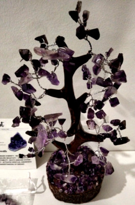 CRYSTAL WISH TREE AMETHYST 100 CHIPS 19CM HEALING | eBay Australia