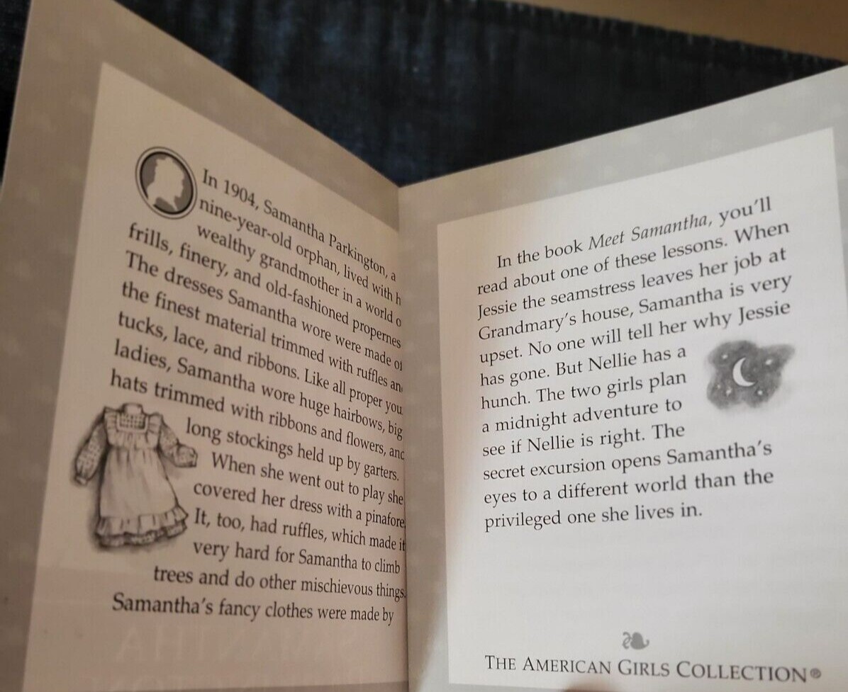 1991 American Girl Doll Samantha Parkington Maroon Doll Booklet | eBay