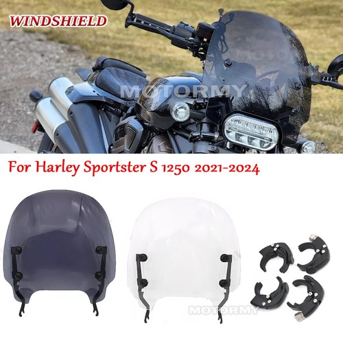 Front Quick Release Windshield Windscreen For Harley Sportster S 1250 ...