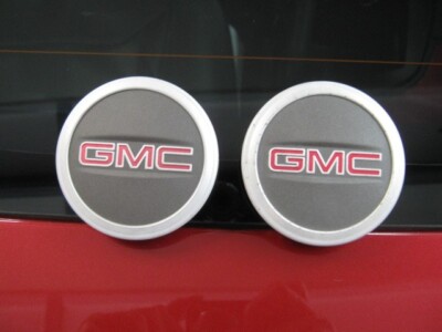 GMC ACADIA DENALI GREY CENTER CAP 2010-2016 9597722 PAIR OF 2 ORIGINAL ...