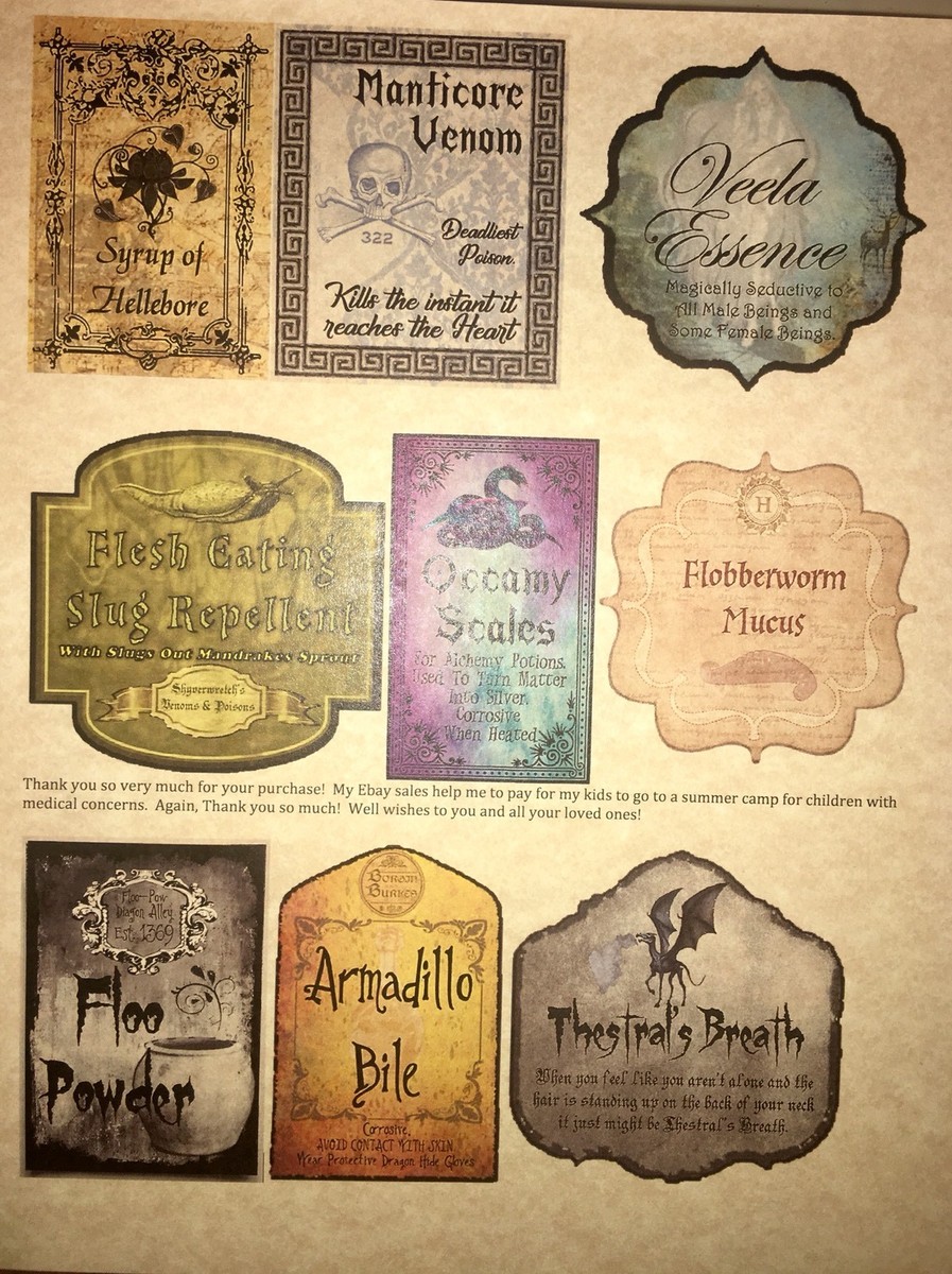 Harry Potter Party Labels Buy Zyozique Harry Potter Theme Thank You