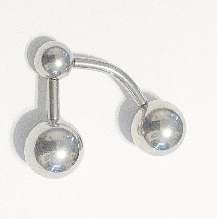 PRINCE ALBERT FRONTAL 1/2" BALL DROP 10g 5/8" Length Surgical Steel ...